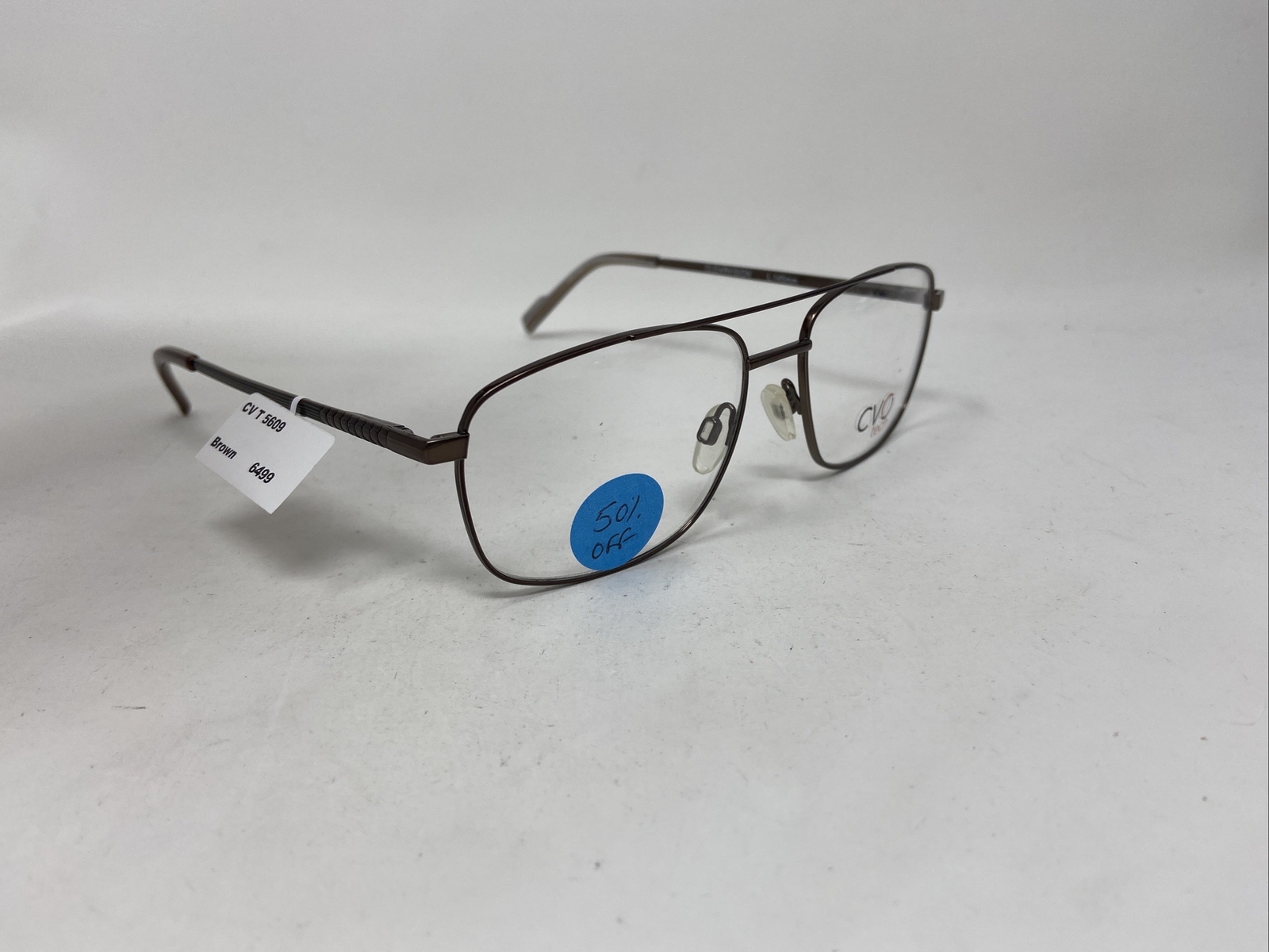 CVO TECH CLEAR VISION T 5609 BROWN 56-17/145 FLEX HINGE EYEGLASSES ...