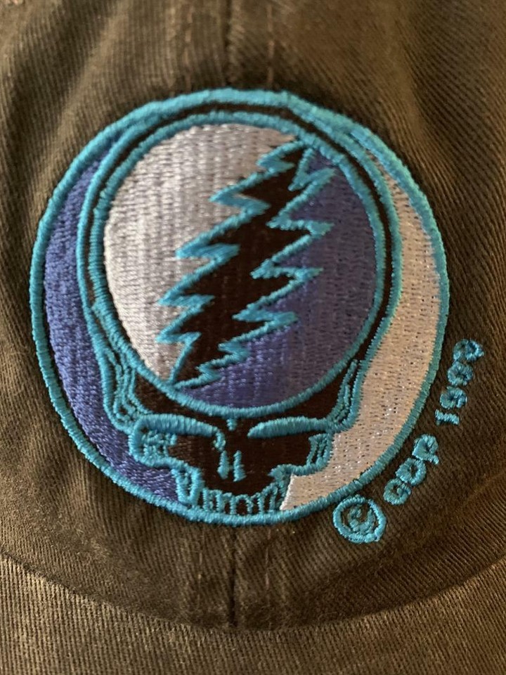 Grateful Dead Stealie blackish Gray Hat Steal Your Face New Black Dead ...