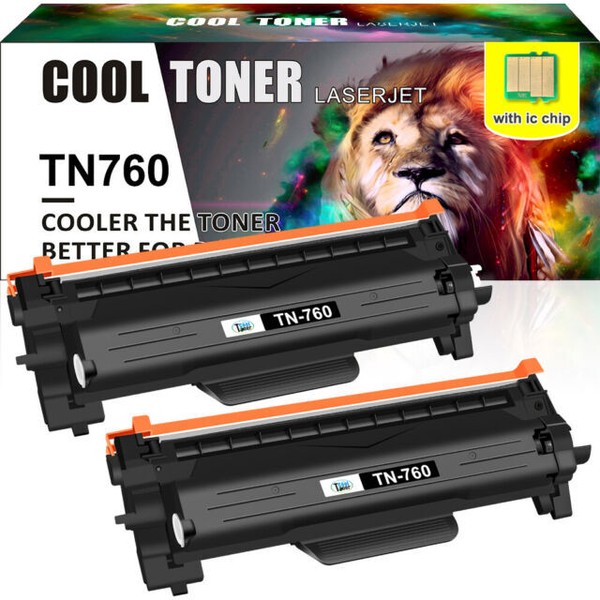 Cool Toner ‎TN760 Compatible Toner Cartridge Replacement For Brother ...