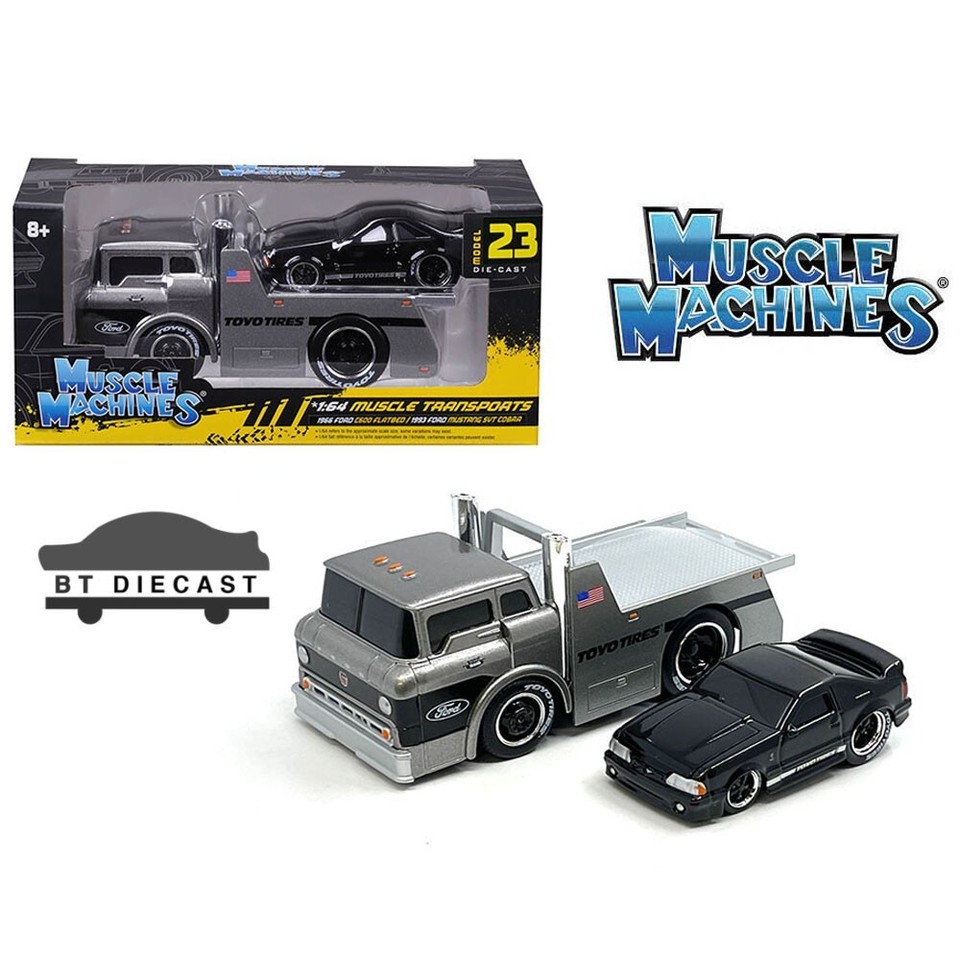 MAISTO MUSCLE TRANSPORTS 1966 FORD C600 & 1993 FORD MUSTANG SVT COBRA 1 ...