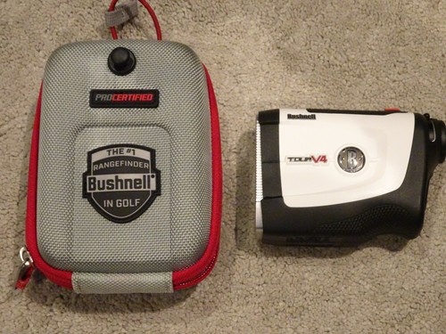 Bushnell Tour V4 Laser Golf Rangefinder With Case In Excellent ...
