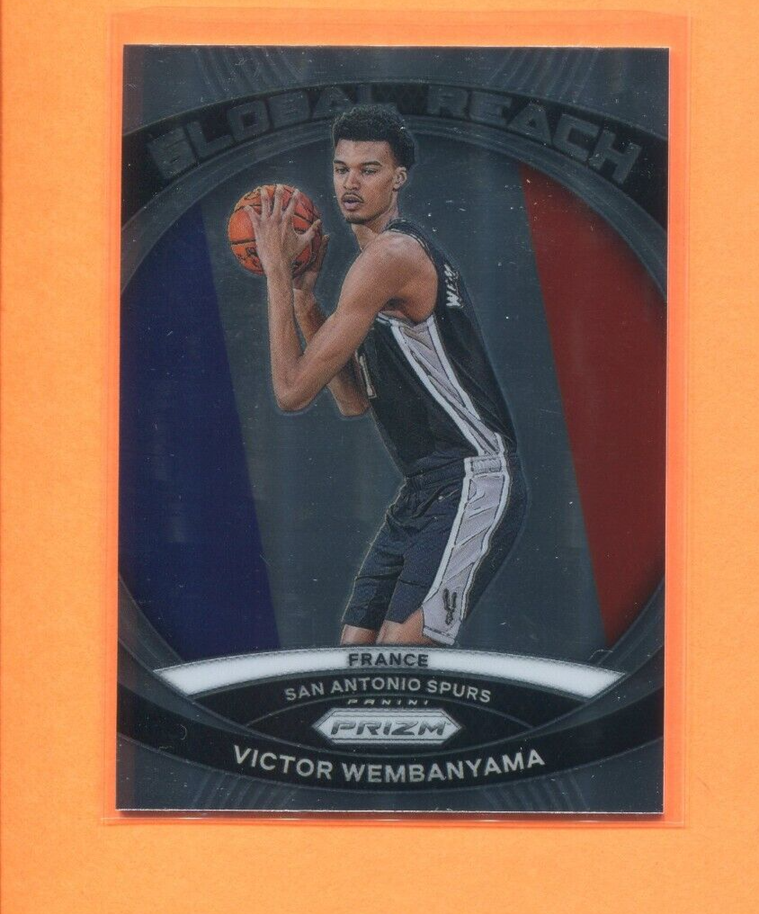VICTOR WEMBANYAMA SAN ANTONIO SPURS 2023-24 PRIZM GLOBAL REACH CARD #2 ...