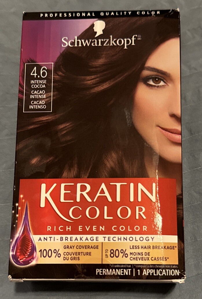 Schwarzkopf Keratin Hair Color Intense Cocoa 4.6 2 Ounce for sale ...