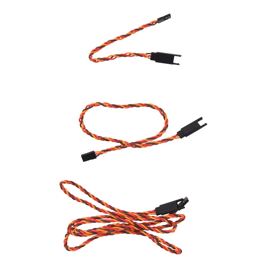 5PCS Twisted Wire Extension Cable 15cm 30cm 100cm For RC Model Airplane ...