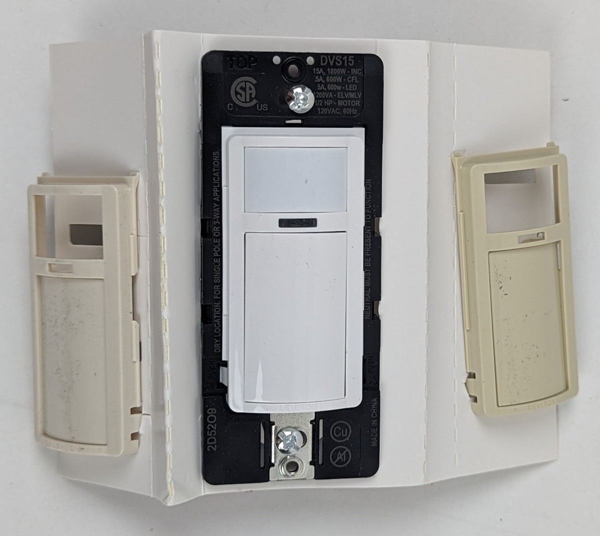 Leviton Motion Detectors Leviton White Ultrasonic 180 Ceiling