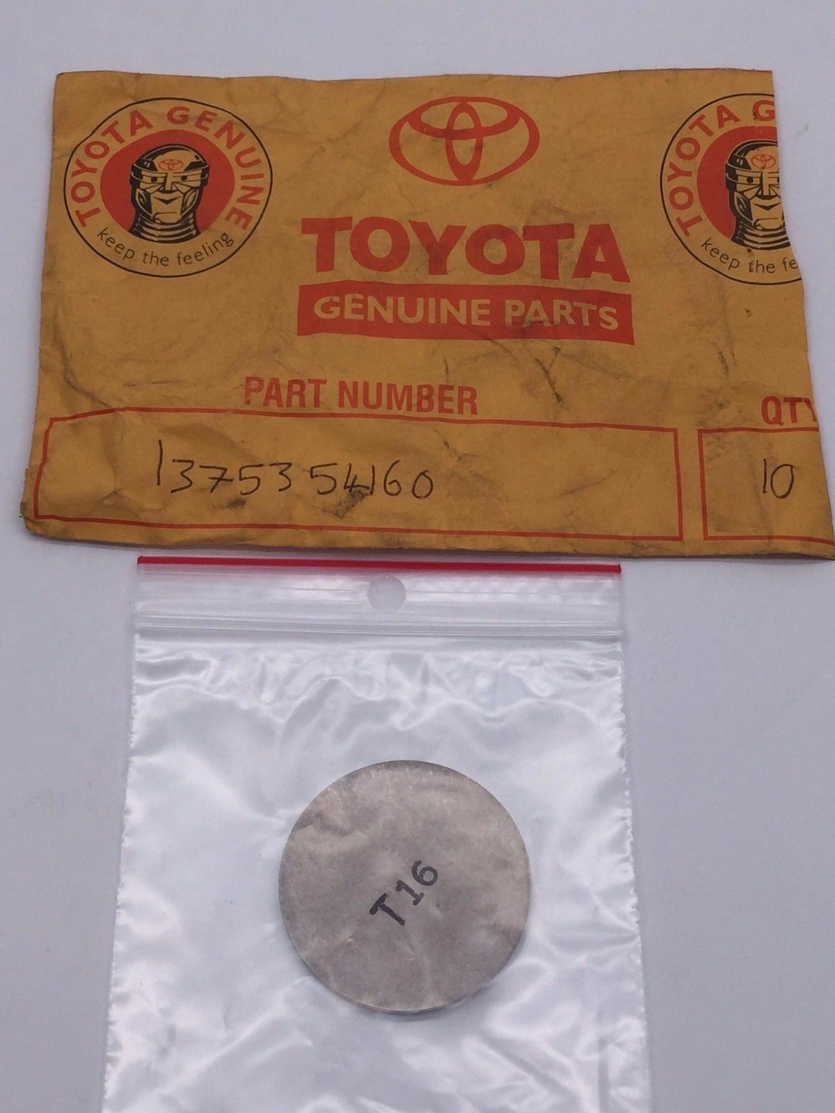 Toyota 13753-54160 Shim Valve Adjusting T16 2.80 mm 1375354160 | eBay
