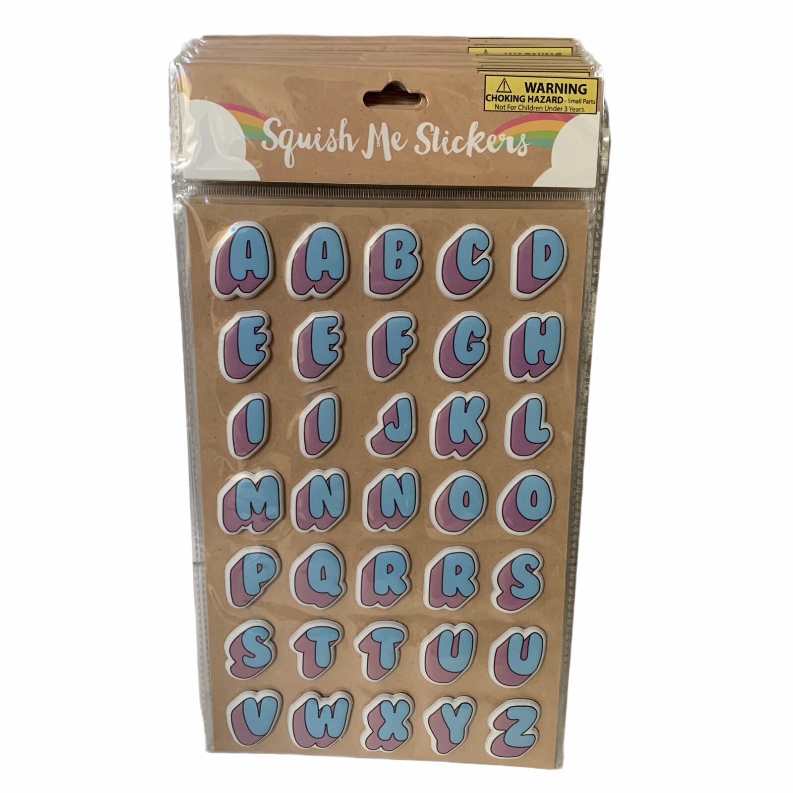 Alphabet Squish Me Stickers Scrapbooking Raised Letters Lot Of 15 New ...