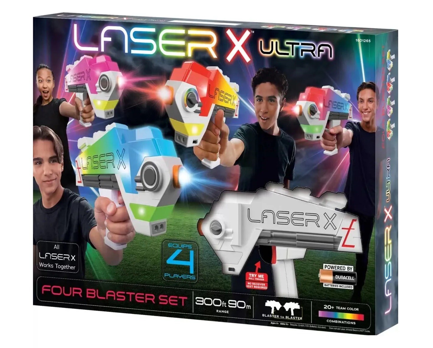 Laser X Ultra 4 Blasters Battery Operated Laser Tag Gaming 300 Ft. New ...