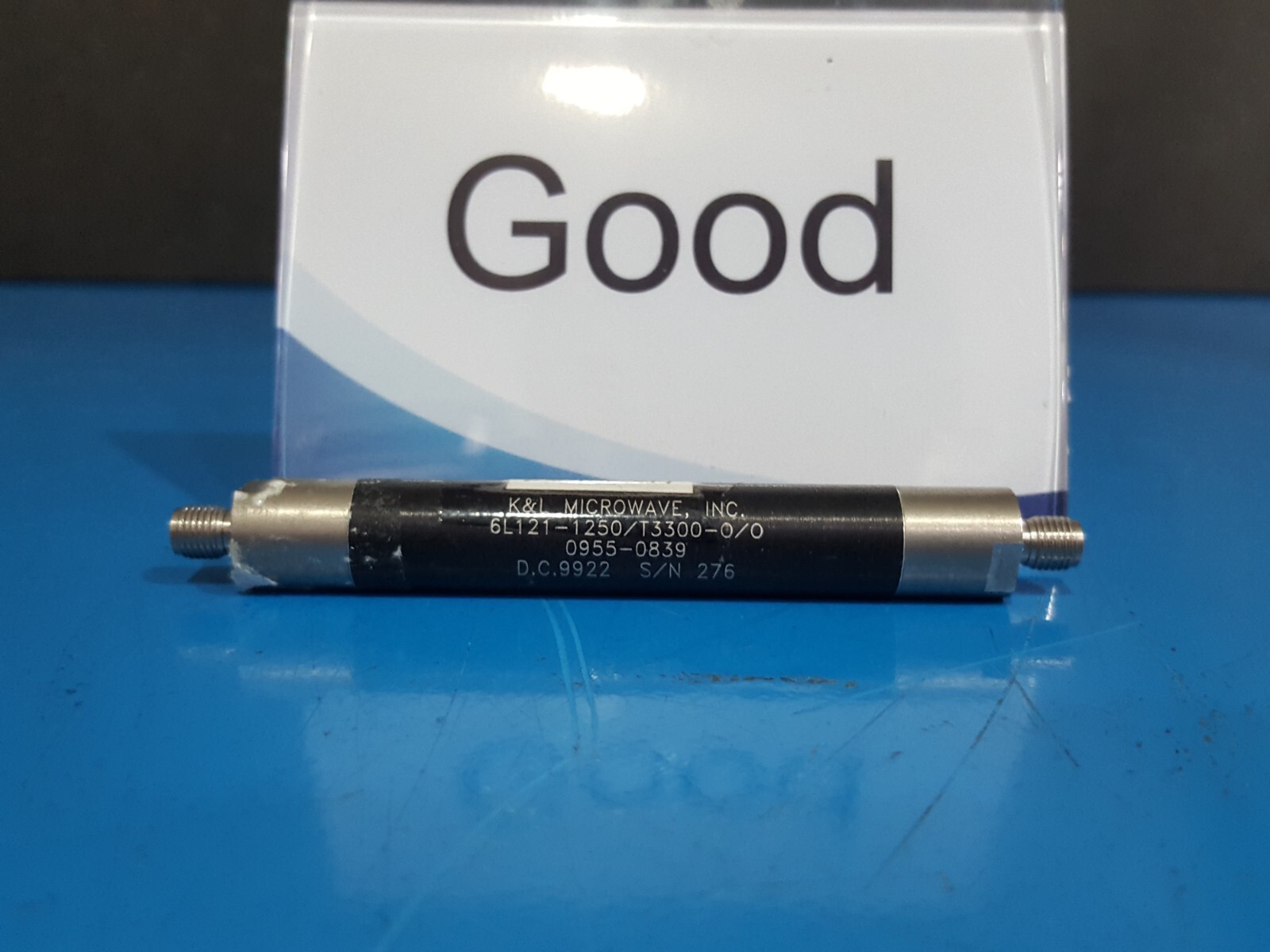 K&L-Microwave 6L121-1250/T3300-0/0: LPF 1.2GHz, HP 0955-0839 (276) | eBay