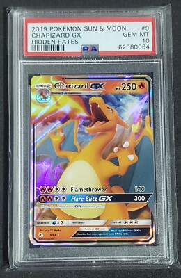 2019 POKEMON SUN & MOON HIDDEN FATES #9 CHARIZARD GX PSA 10 | eBay