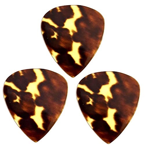 Set of 3 Genuine Tortoise Shell Picks Teardrop Tortoise Shell Picks 1 ...