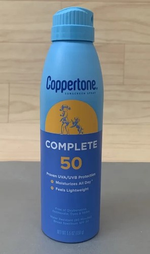 Coppertone Complete SPF 50 Moisturizing Sunscreen Spray 5.5oz Exp 07/2025 72140035204| eBay