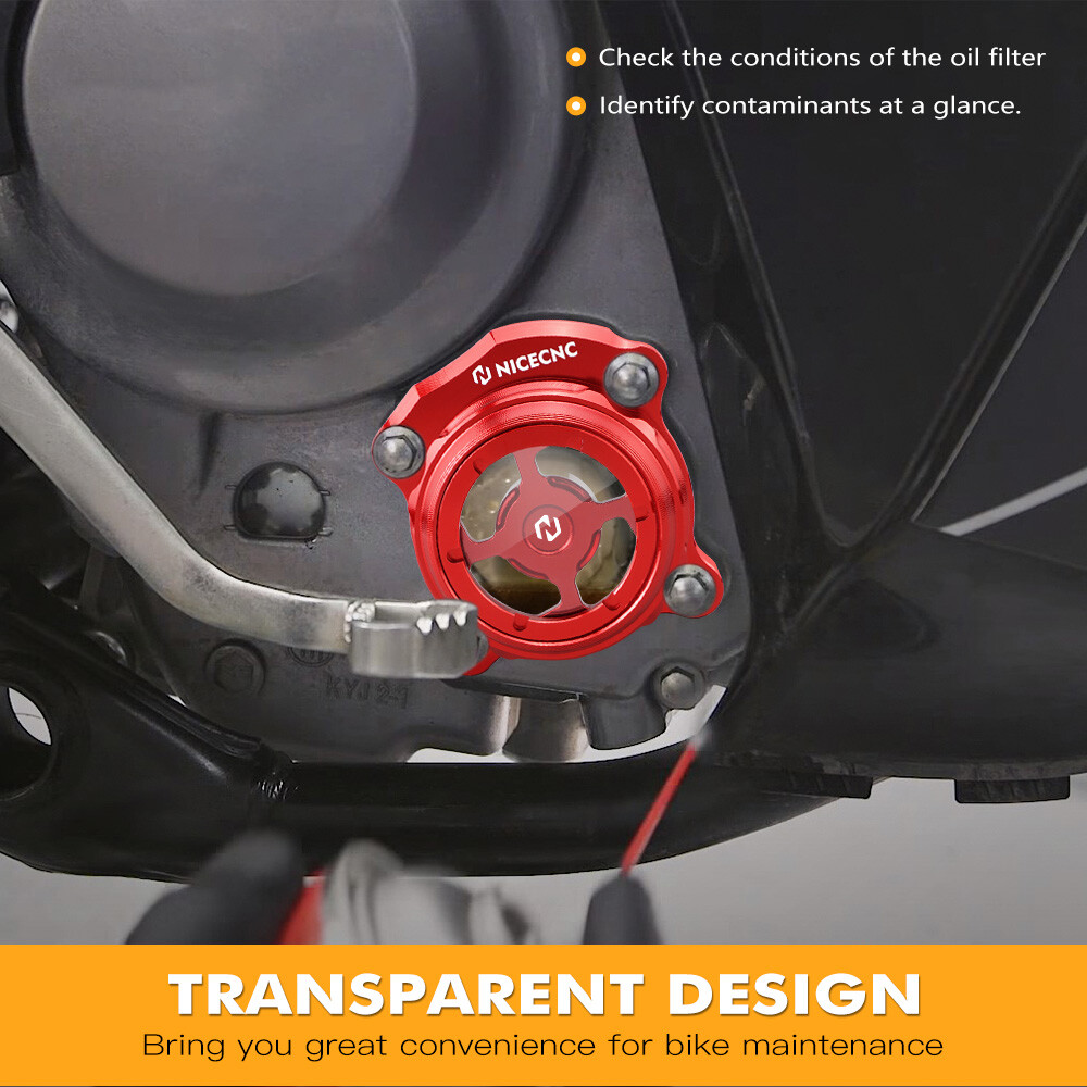NiceCNC Engine Oil Filter Cover Cap for Honda CRF250L 2013-2017 CRF300L ...