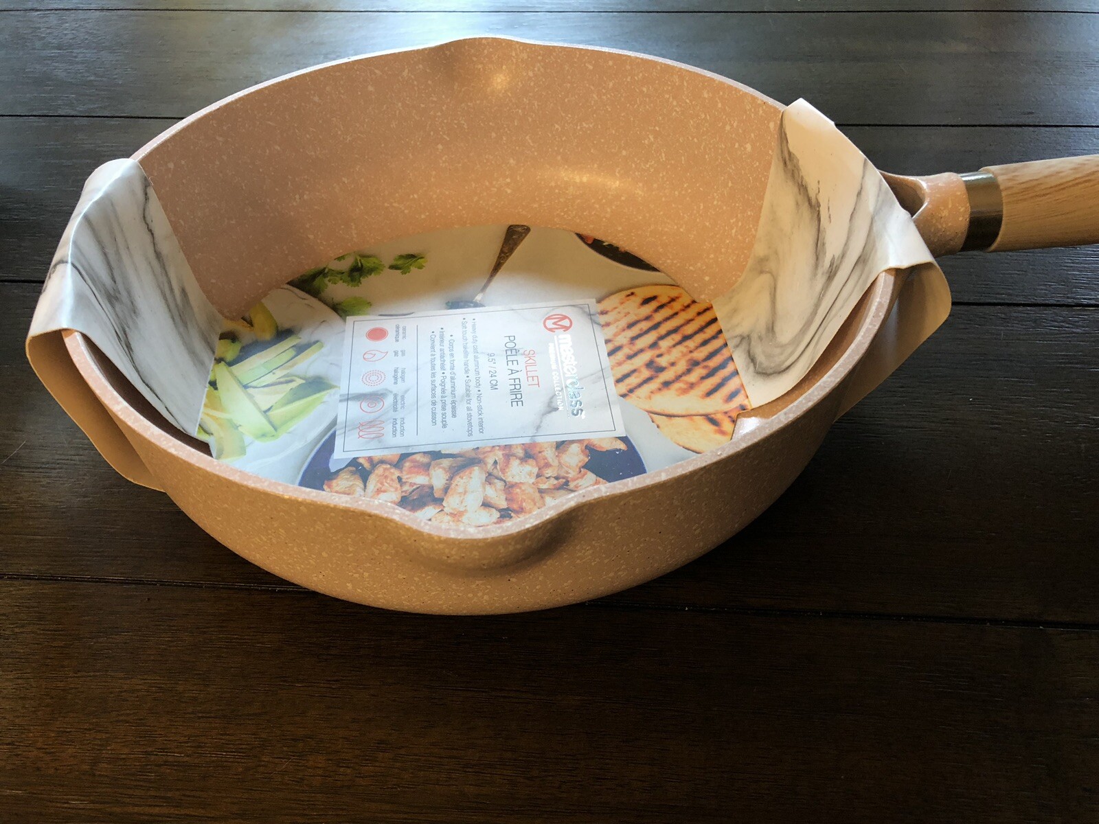 NEW! Masterclass Premium Cookware 9.5" PINK Speckled Skillet INDUCTION ...