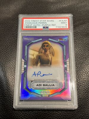 2022 Finest Star Wars Angelique Perrin Adi Gallia Purple Auto /299 PSA ...