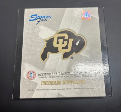 Pre-Owned Sports Fans Colorado Buffaloes Billiard Ball Set - Standard ...