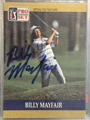 1990 PGA Tour Pro Set Golf Billy Mayfair Auto #70 Signed | eBay