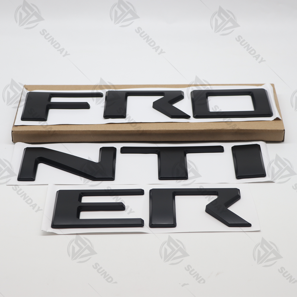 Matte Black Raised Tailgate Letters for 2022-2024 Frontier Plastic ...