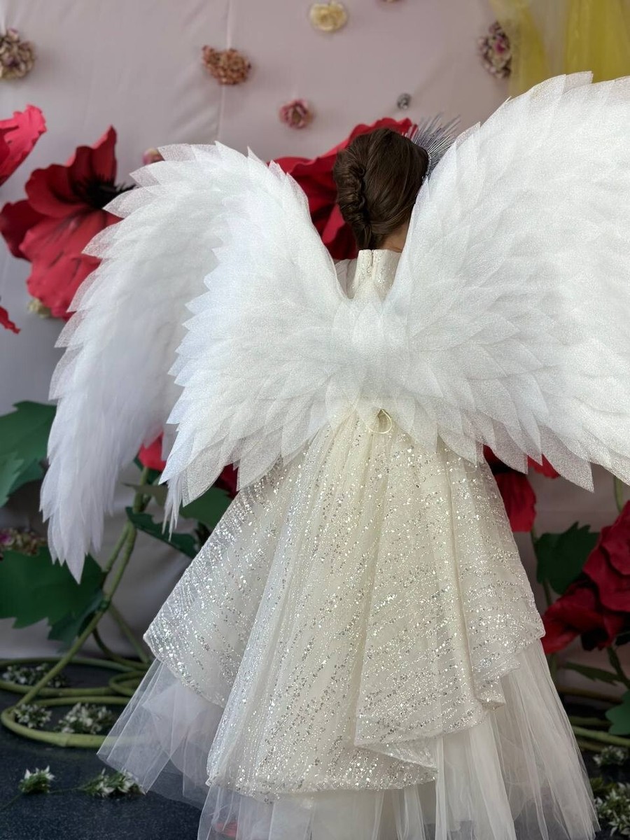 White Angel Wings Costume