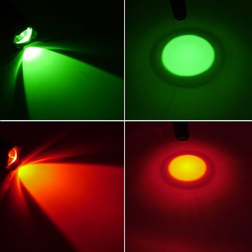 3 Pack Red Green Blue Light Bright Small Flashlights, LED Mini ...