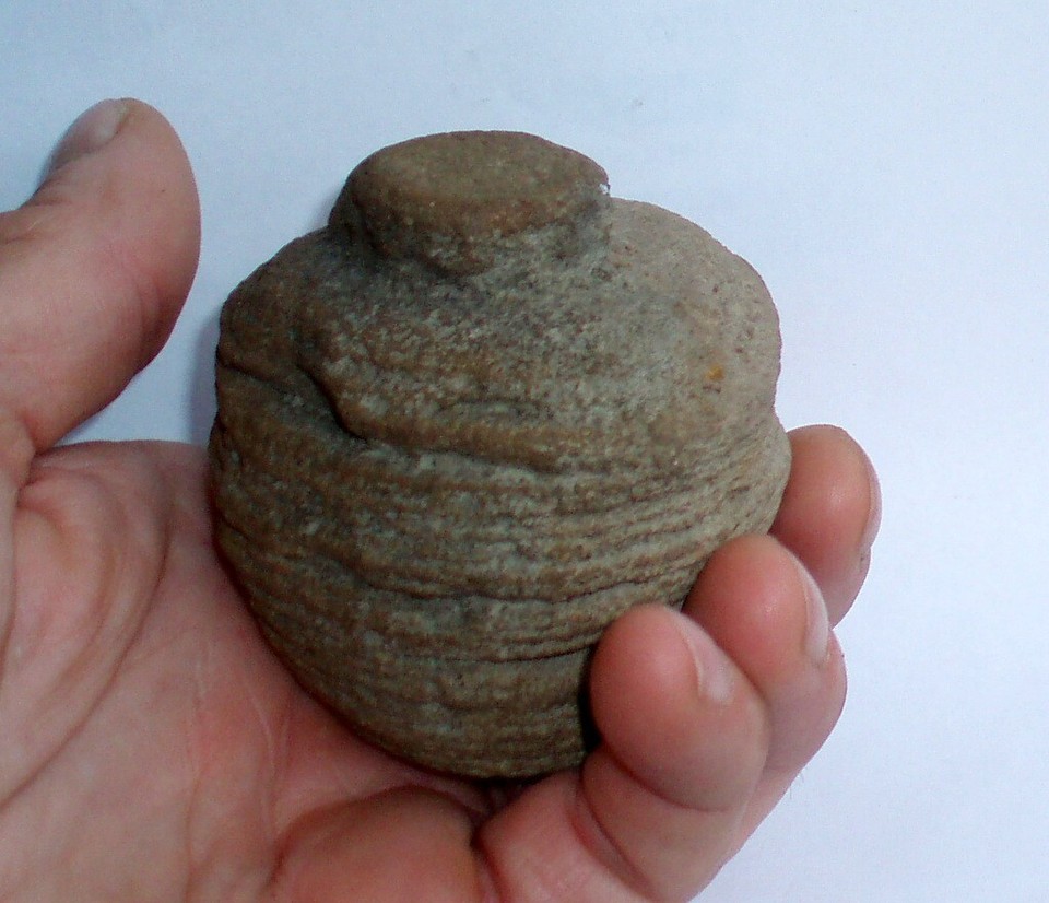 ANCIENT NATIVE AMERICAN INDIAN OR CAVEMAN STONE MACE WAR CLUB ARTIFACT ...