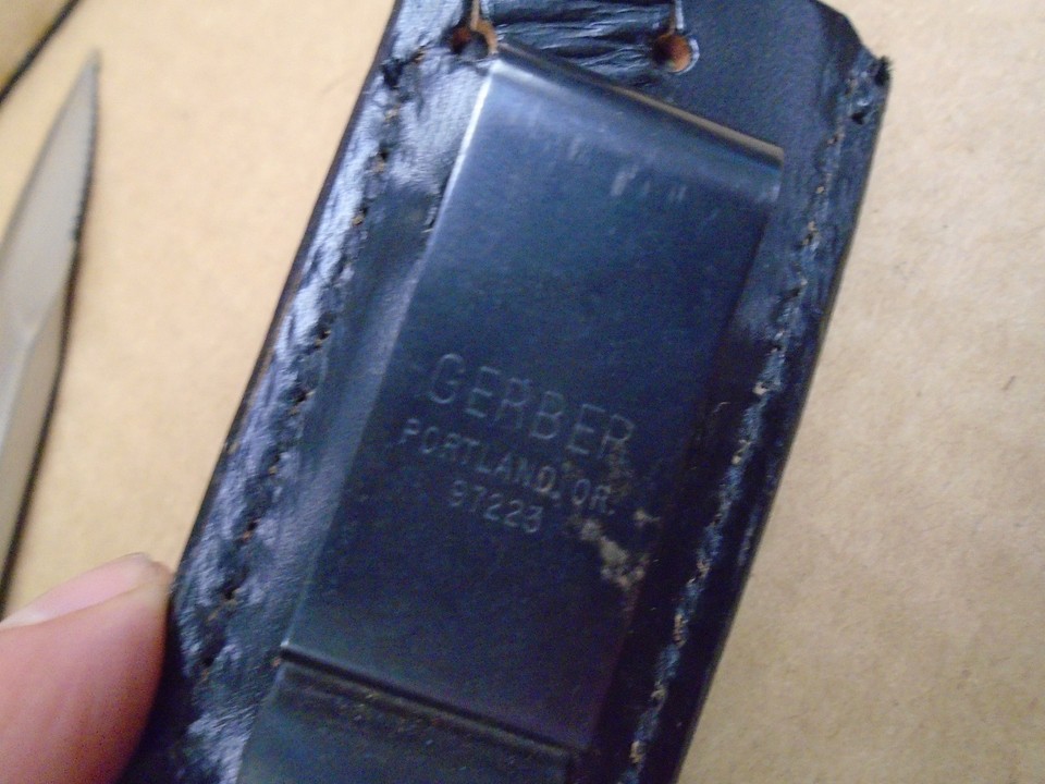VINTAGE GERBER COMMAND 1 BOOT DIVE KNIFE W/ SHEATH 016015 PORTLAND OR ...
