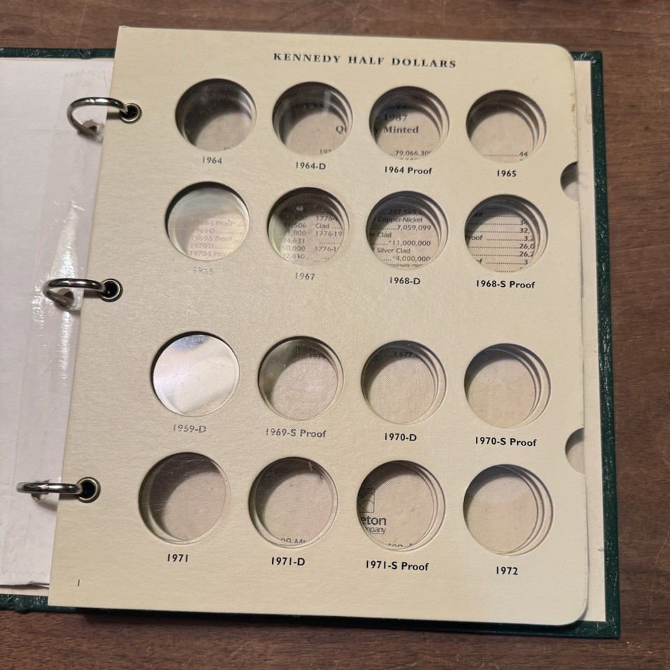 Littleton Coin Album Kennedy Half Dollars - Archival Quality 1964-1987 ...