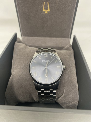bulova mens gunmetal watch Model 96B261 | eBay