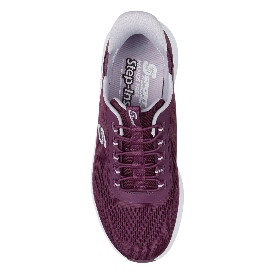 S Sport By Skechers Womens Prancie Step-Ins Sneakers Burgundy Purple 7 ...