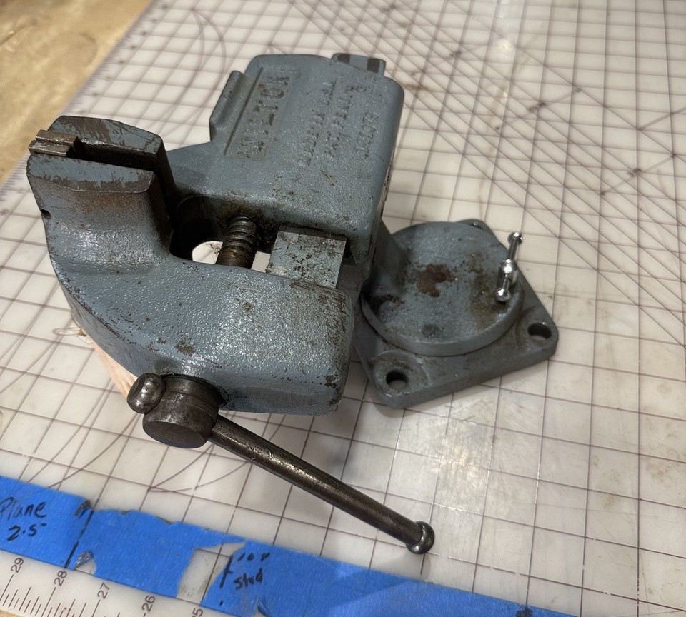 Rare Vintage Wilton 4" Tilt and Swivel Bench Mount Vise - Working! | eBay