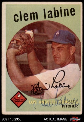 1959 Topps #403 Clem Labine Dodgers AUTO Signed | eBay