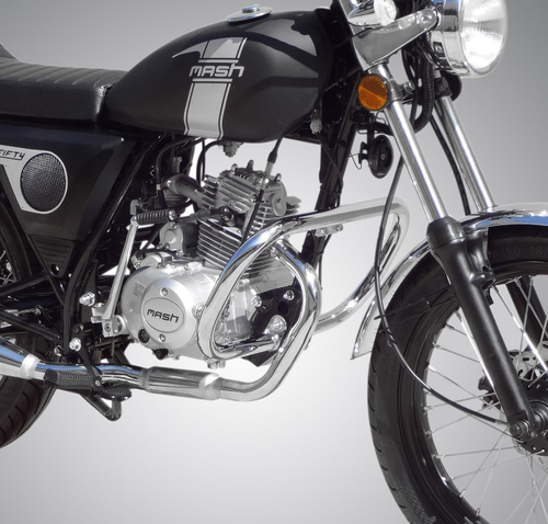 Barre De Protection Crash bar protège carter Chrome pour MASH Fifty 50 ...