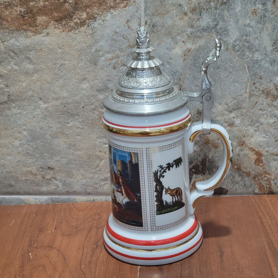 Anheuser Busch Stein 1991 After The Hunt Germany 8870 | eBay