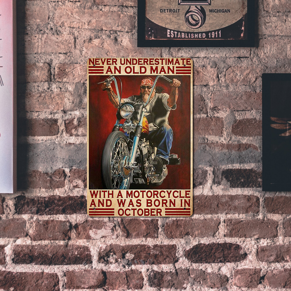 Metal Sign Plaque Tin Signs Ride Motorbike Tin Plate Art Wall Poster ...