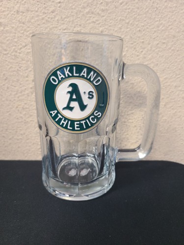 Oakland A's Athletics Major League Baseball 32 oz Glass Mug Beer Stein ...