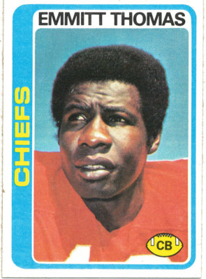 1978 TOPPS Emmitt Thomas CHIEFS FALCONS Bishop College TIGERS HOF | eBay