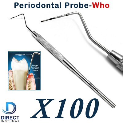 Who Probe Dental Ball Tip Periodontal Diagnostic Pocket Depth ...