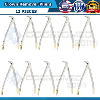 12 Stainless Crown Spreader Splitter Forceps Dental Instrument Premium ...
