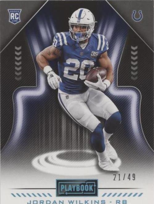 2018 Panini Playbook - Rookie Jordan Wilkins #195 Platinum /49 (RC) for ...