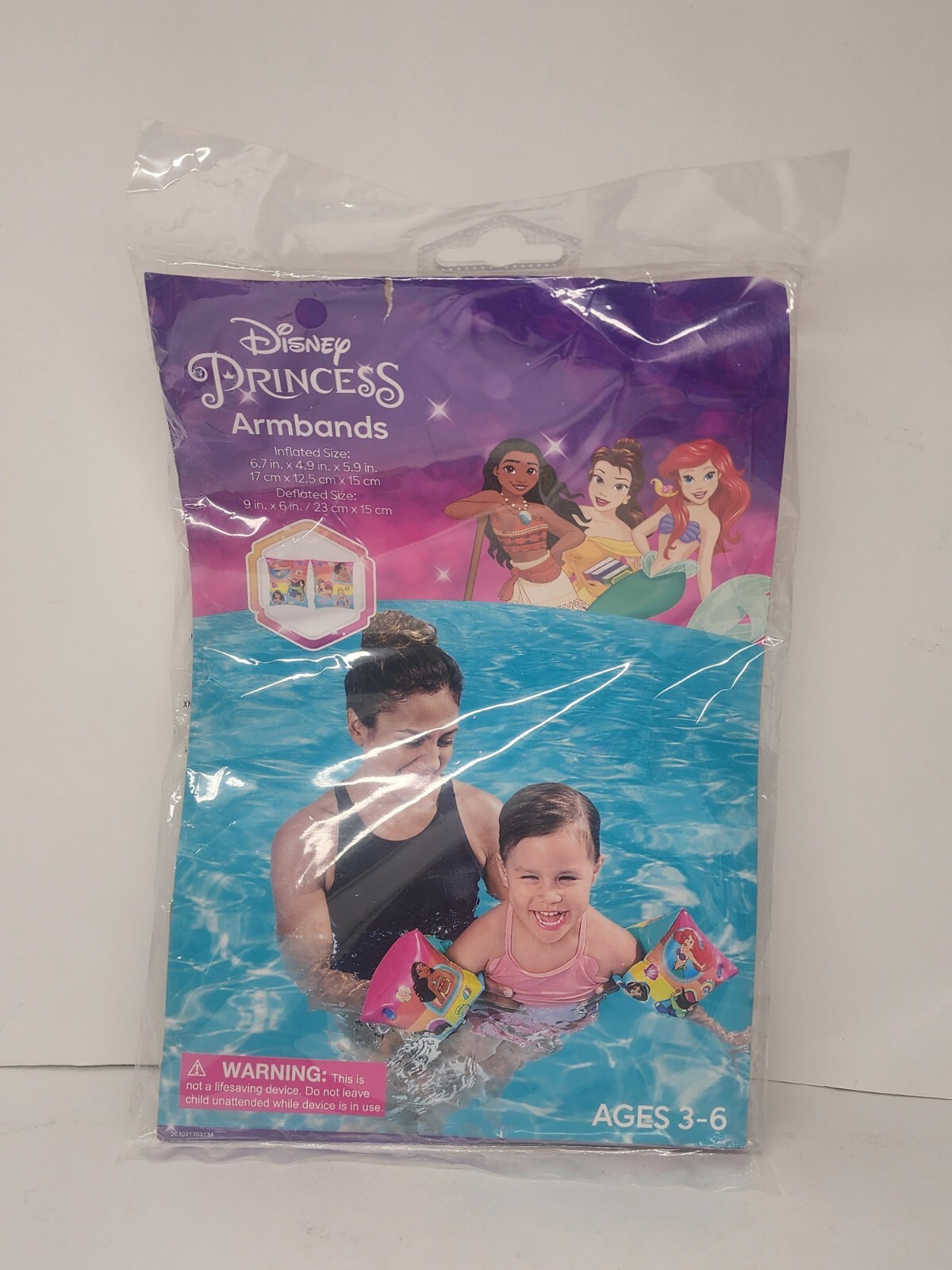 Disney Princess Inflatable Arm Bands Swim Floaties Water Pool Kids Age ...
