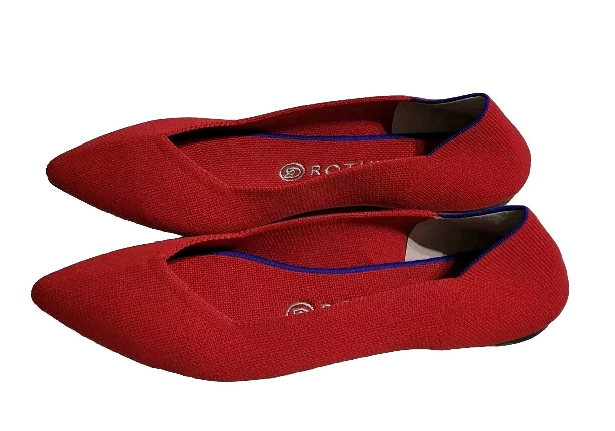 Rothy's Women's Size W 11 Red Shoes Rothys The Point Slip On Comfort ...