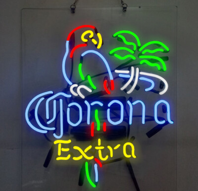 Corona Extra Parrot Beer Neon Sign 19x15 Beer Bar Man Cave Room Wall ...