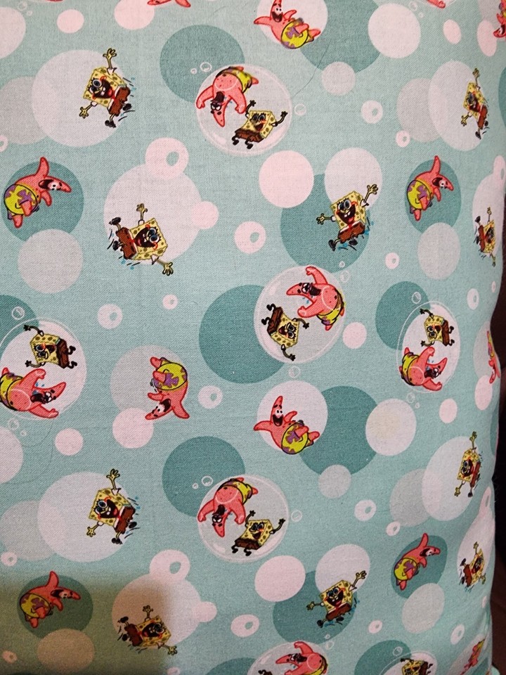 NEW homemade Handcraft SpongeBob Patrick Kids Travel throw pillow 19 ...