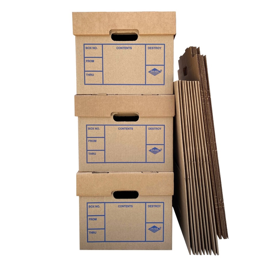 UBMOVE Office Moving Storage Boxes (12 Pk) Miracle File Moving Boxes ...