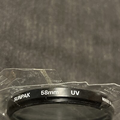 Sunpak 58mm UV Ultraviolet protection Glass lens filter threaded | eBay
