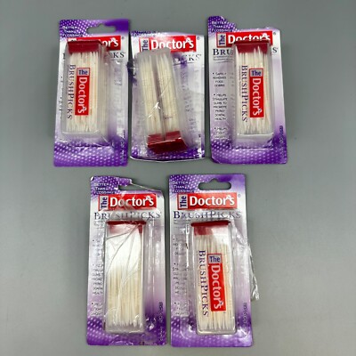 Doctor’s Brushpicks Interdental Toothpicks 5PK x 120 Ct = 600 Ct Total ...