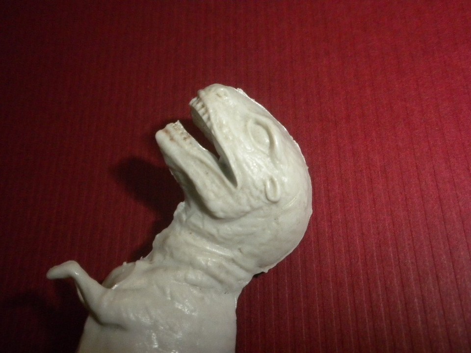 T-REX LIGHT GRAY Marx/1970's? dinosaur playset figure 7 inches ...