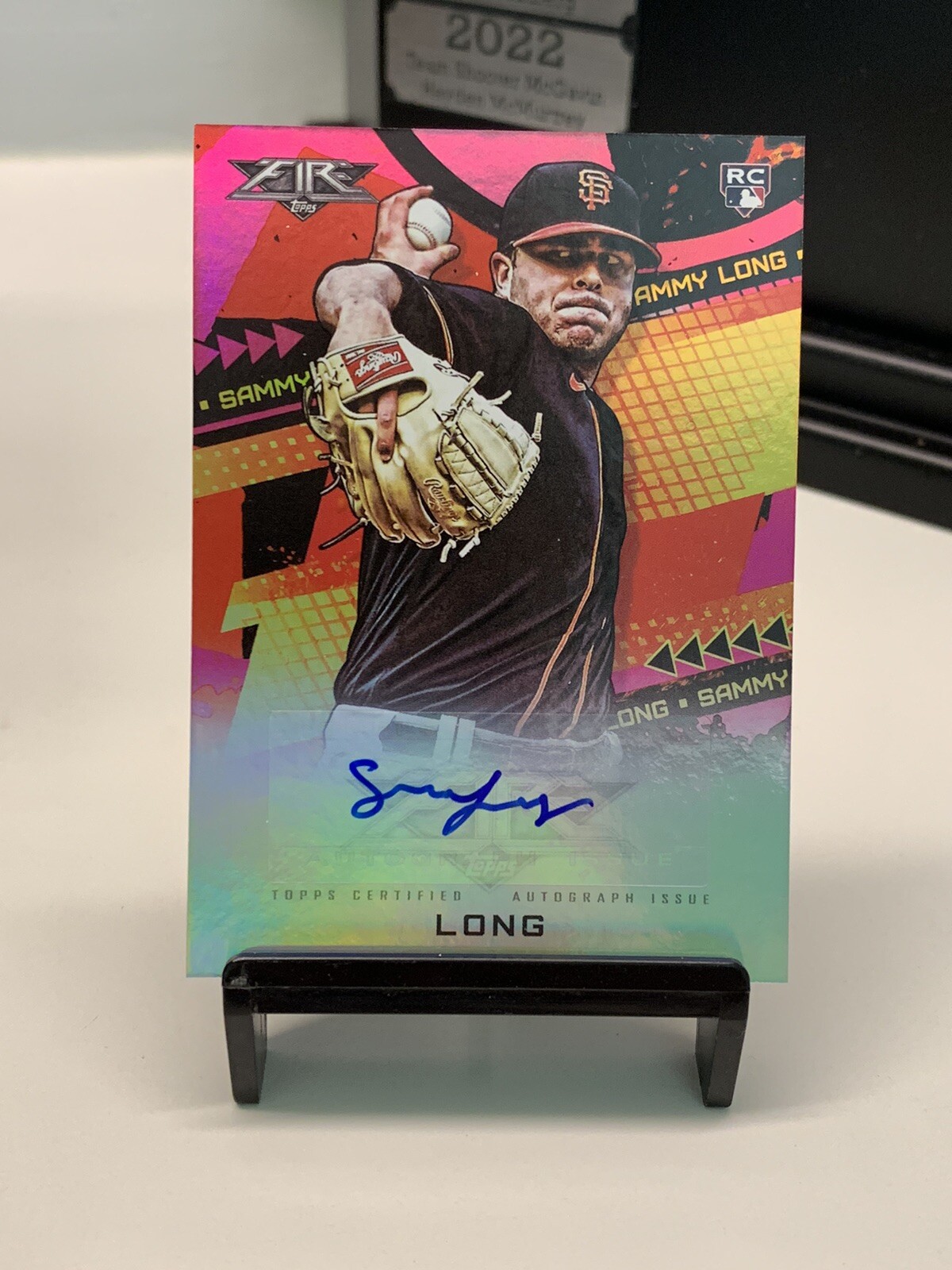 2022 Topps Fire - Fire Autographs Magenta #FA-AA Aaron Ashby /25 (AU ...