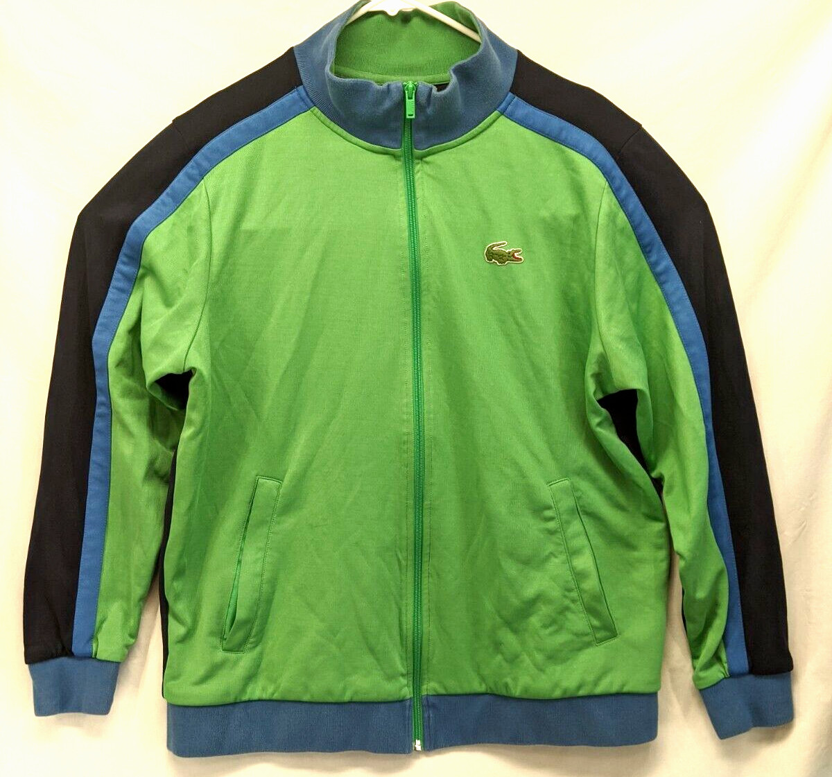 Lacoste Sport Men's Track Jacket Big Alligator Green … - Gem
