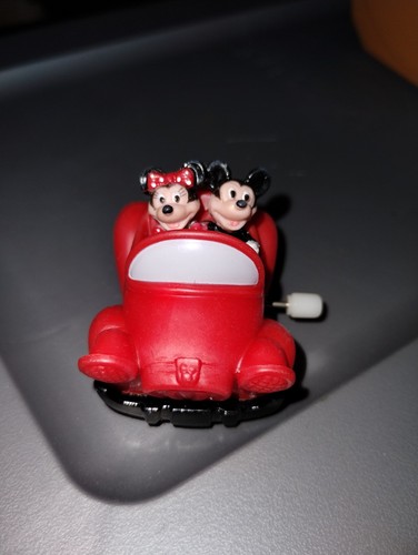 23# Disney Vintage Mickey Mouse Mini Red Car Convertible Toy ...